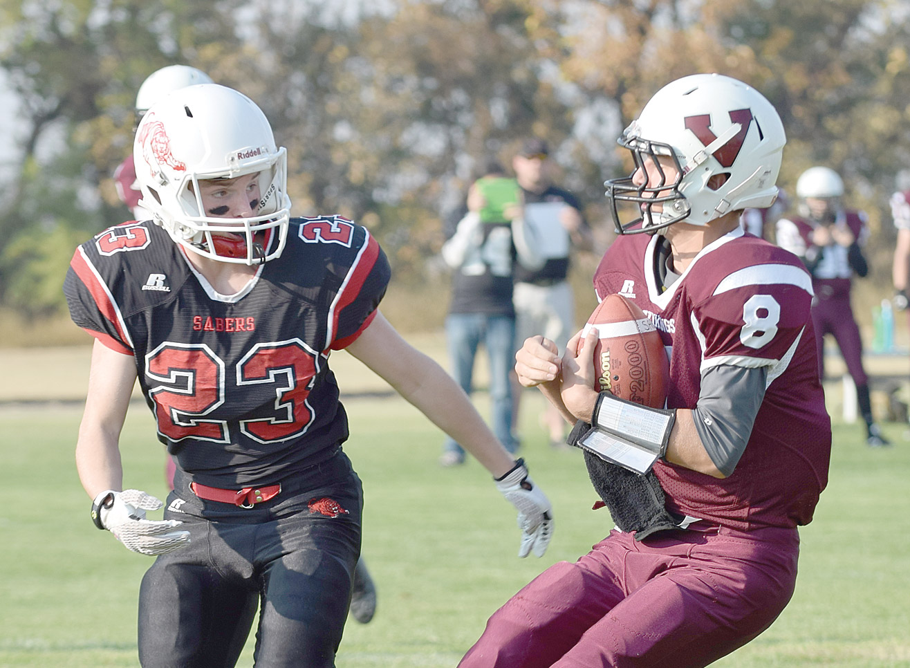 Sabers beat Viscount 72-21 to open season | The Davidson Leader